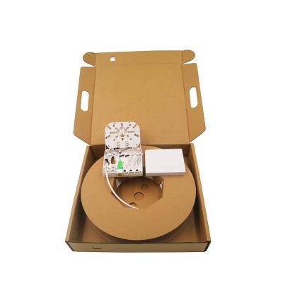 China Pre-connected FO terminal box with mini drop cable G657A2 for FTTH quick installation for sale