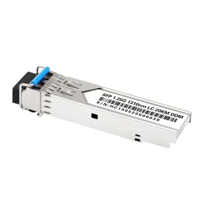 China Singlemode 1.25G 1310nm Dual Fiber LC SFP Transceiver Module for sale