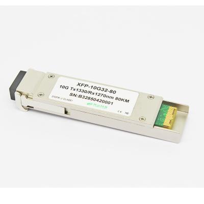China 10G XFP BIDI Tx1330nm Rx1270nm 80km Fiber Optic Transceiver for sale