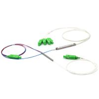 China 1X2 FBT Coupler SC/APC 1x4 Fiber PLC Splitter for sale