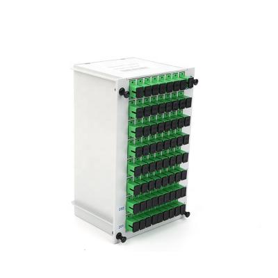 China GPON EPON 1x64 Insertion LGX Cassette Fiber Optic PLC Splitter for sale
