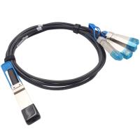 China 100G QSFP28 To 4x25G SFP28 AWG30 Passive DAC Breakout Cable for sale