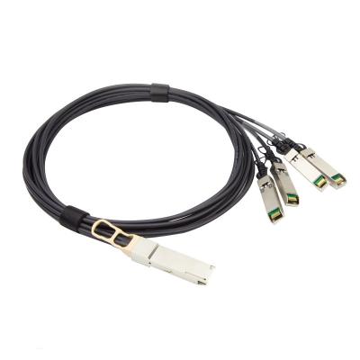 China 40G QSFP+ To 4×SFP+ AWG30 Passive Direct Attach Copper for sale