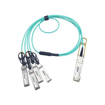 China 100G QSFP28 To 4x 25G SFP28 AOC Optical Active Cable for sale