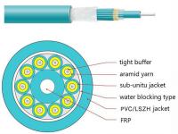 China LSZH 2KM OM3 50/125 Multimode Fiber Optic Breakout Cable for sale
