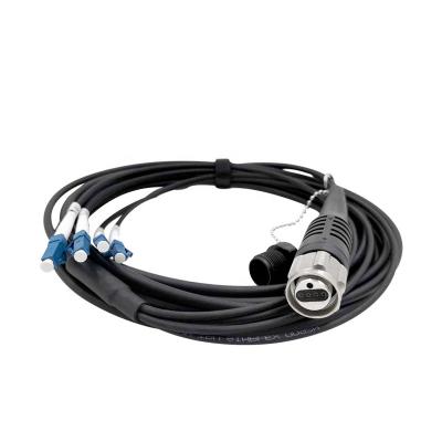 China Rugged ODC-LC Plug Socket TPU Fiber Optical Patch Cord for sale