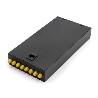 China 4 8 Port FC SC Adapter Wall Mount Fiber Optic Patch Panel for sale