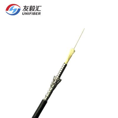 China G657A2 TPU Jacket Military Tactical Optical Fiber Cable for sale