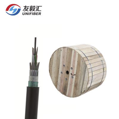 China PE TPU Stranded Tube GYTS  Duct Fiber Optic Lead for sale