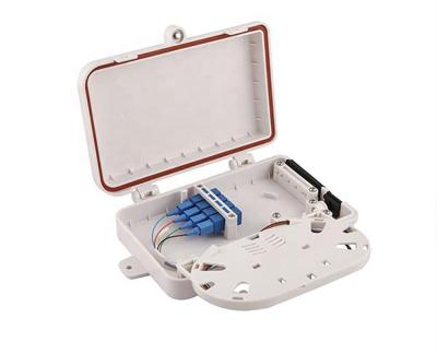 China Anti UV 4 Port SC ABS FTTH Fiber Optic Terminal Box for sale