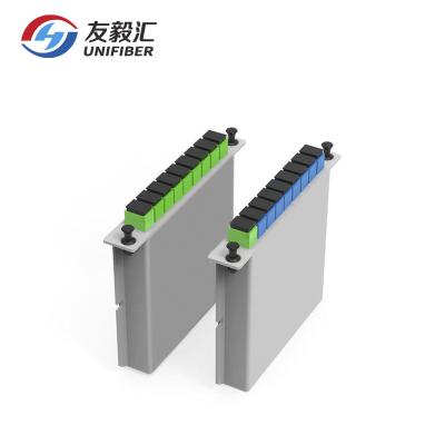 China GPON 1650nm SC APC 1x8 PLC LGX passive fiber splitter Box for sale