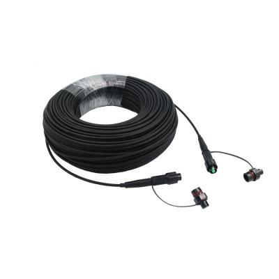 China Pre Connectorized Ftth Fiber Optic Drop Cable 4.8mm With SC Connector for sale
