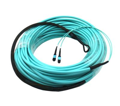China 50/125um OM3 OM4 LSZH 24~144 Core MPO MTP Trunk Cable for sale