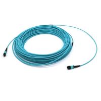China LSZH 3m Length 12 Core OM3 OM4 MPO MTP Patch Cord for sale