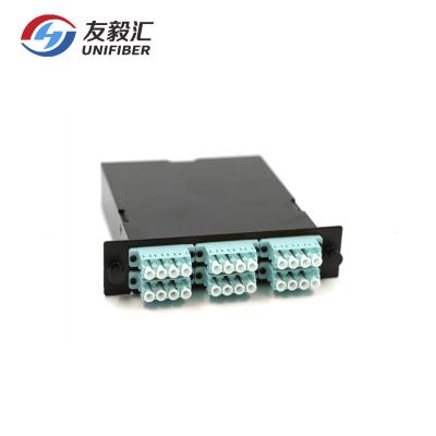 China Mpo To Lc 10G OM3 50/125um LGX Footprint Fiber Patch Panel for sale