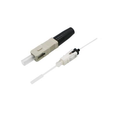 China Indoor Hot Melt SC/APC FTTH Fiber Optic Quick Connector for sale
