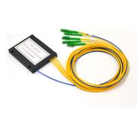 China ABS Module 1.5m Pigtail G657A 1x4 Fiber Optic Splitter for sale