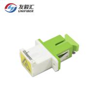China Single Mode OM3 OM4 Fiber SC Shutter Fiber Optic Adapter for sale