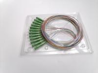 China OS2 9/125um 12 Core OM4 1.5m Length Optical Fiber Pigtail for sale
