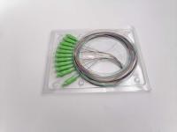 China Unjacketed 1m SC/APC Single Mode 0.9mm Fiber Optic Pigtail for sale