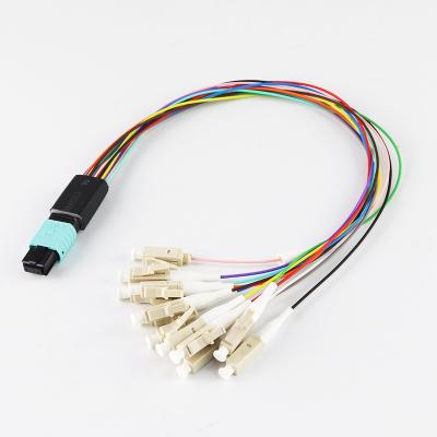 China Multimode 8/12/24 Core LSZH 0.5m MPO MTP Patch Cord for sale