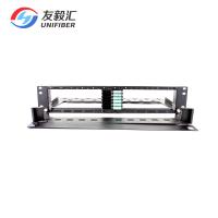 China OM3 Quad LC 24F 2U 288F MPO MTP Fiber Patch Panel for sale