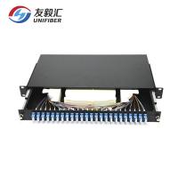 China Single Mode Duplex 1U 12/24 Port LC Fiber Patch Panel for sale