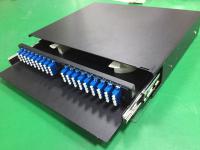 China Sliding 1.5U 72 Core ODF Patch Panel With LC Quad Adapter for sale