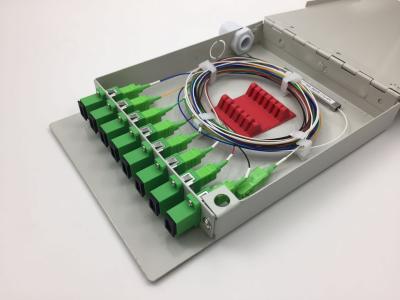 China 4/6/8 Core 0.9um Pigtail SC APC FTTH Fiber Termination Box for sale