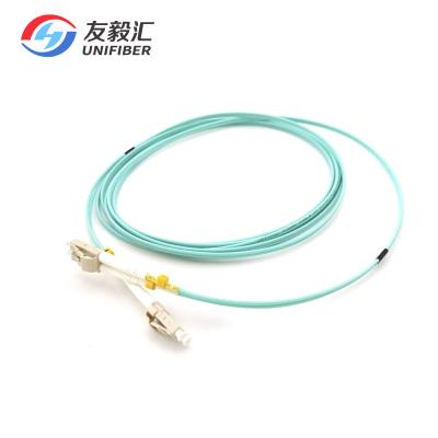 China OM3 Duplex LC To LC 2.0mm LSZH 3M Optical Patch Cable for sale