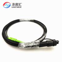 China SC/APC To SC/APC G657A1 LSZH 150m FTTH Drop Cable 2.0*5.0mm for sale