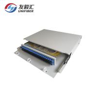 China 48 Port SC OS2 2U Sliding ODF Fiber Optic Patch Panel for sale