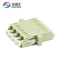 China CATV OM1/OM2 Multimode LC Quad Coupler With Flange for sale