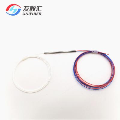 China 1310nm 1x2 Single Mode FBT Fiber Coupler Steel Tube 9/95 for sale