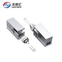 China Square Metal 900um FC Bare Fiber Adapter For OTDR Testing for sale