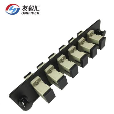 China CATV 1.5mm SPCC OM4 SC Fiber Adapter Panels 8 Port for sale