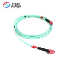 China LC To LC Duplex 3.0mm 10G OM3 Fiber Optical Patch Cord for sale