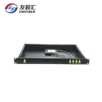China 4 Channel 1610nm CWDM Mux Demux 1RU Rack Mount Multiplexer for sale