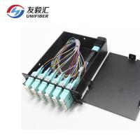 China Duplex LC 10G OM3 24fiber MPO LGX Cassette Module for sale