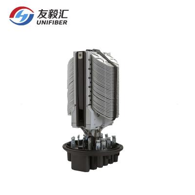 China Heat Shrinkable Dome 24F 576core Fiber Optic Joint Box FTTx for sale