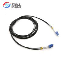 China LC/UPC-LC/UPC G657A1 TPU 150M Tactical Armored Patch Cable for sale