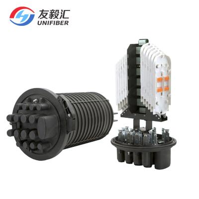 China Heat shrinkable 24F 384core Dome Fiber Splice Enclosure FTTH for sale