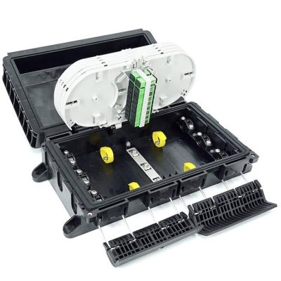 China 96 Core Aerial Inline Fiber Optic Enclosures Outdoor Flangeless for sale