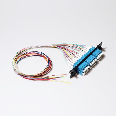 China Pre Loaded 24 Port Lc Fiber Optic Pigtail Single Mode G657A1 for sale