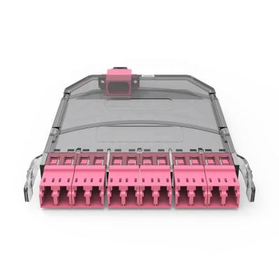 China ABS Injected 3x Quad Lc Patch Panel Multimode OM4 Fiber for sale