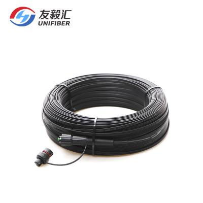 China G657A1 FTTH Pre Connectorized Drop Cable SC/APC To SC/APC 1~150m for sale