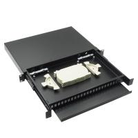 China FC Adapter SC LC 24 Port Sliding Rack Mount ODF 1U 19inch for sale