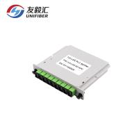 China SC APC FTTH Cassette PLC Optic Splitter 1x8 G657A1 Fiber for sale