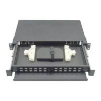 China 1U 24 Port FTTx SC LC Fiber Optic Enclosure Rack Mount LC Duplex for sale