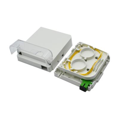 China CATV SC APC Fiber Optic Distribution Box 1 Port FTTH for sale